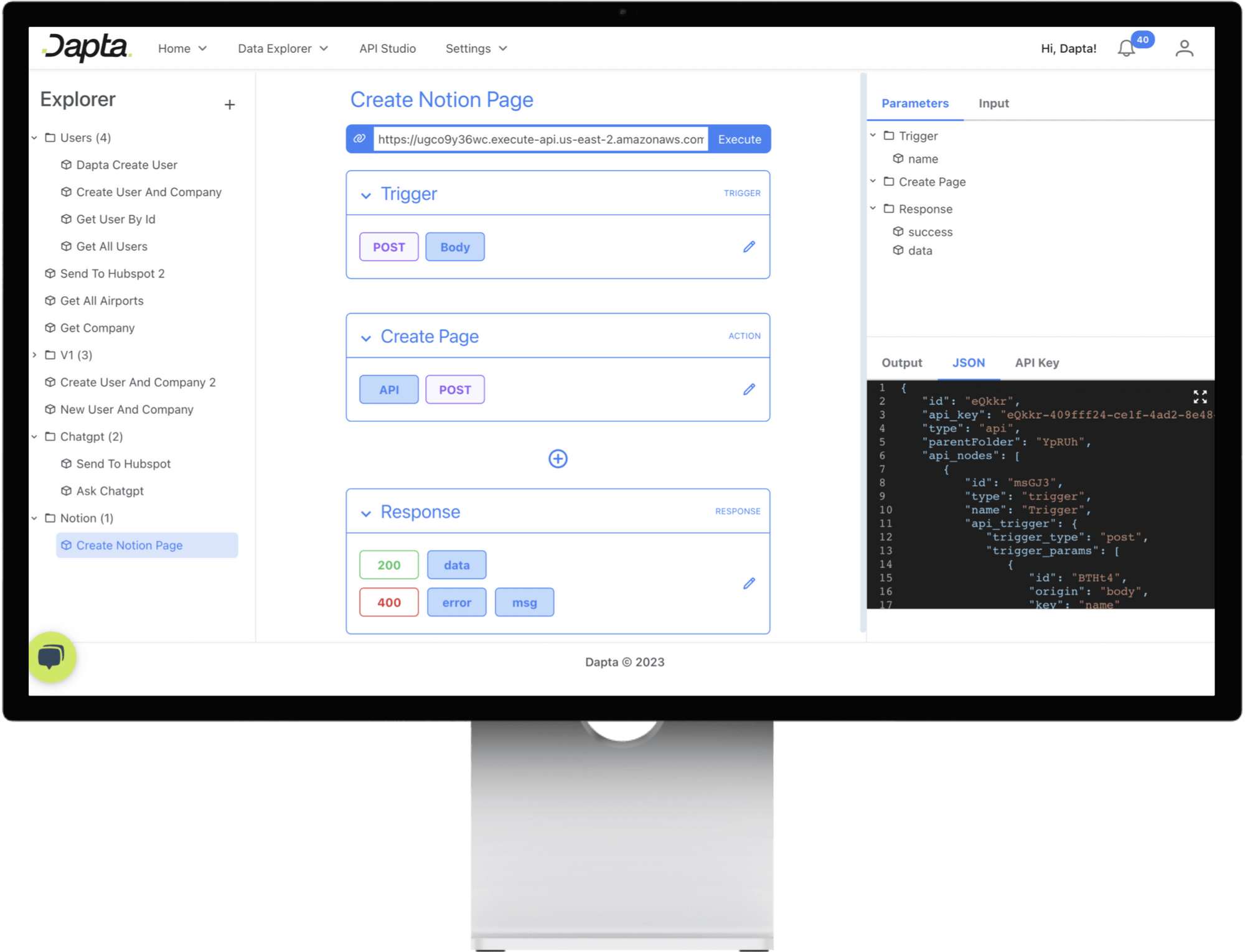 Dapta | Low-Code Backend and Integration Platform